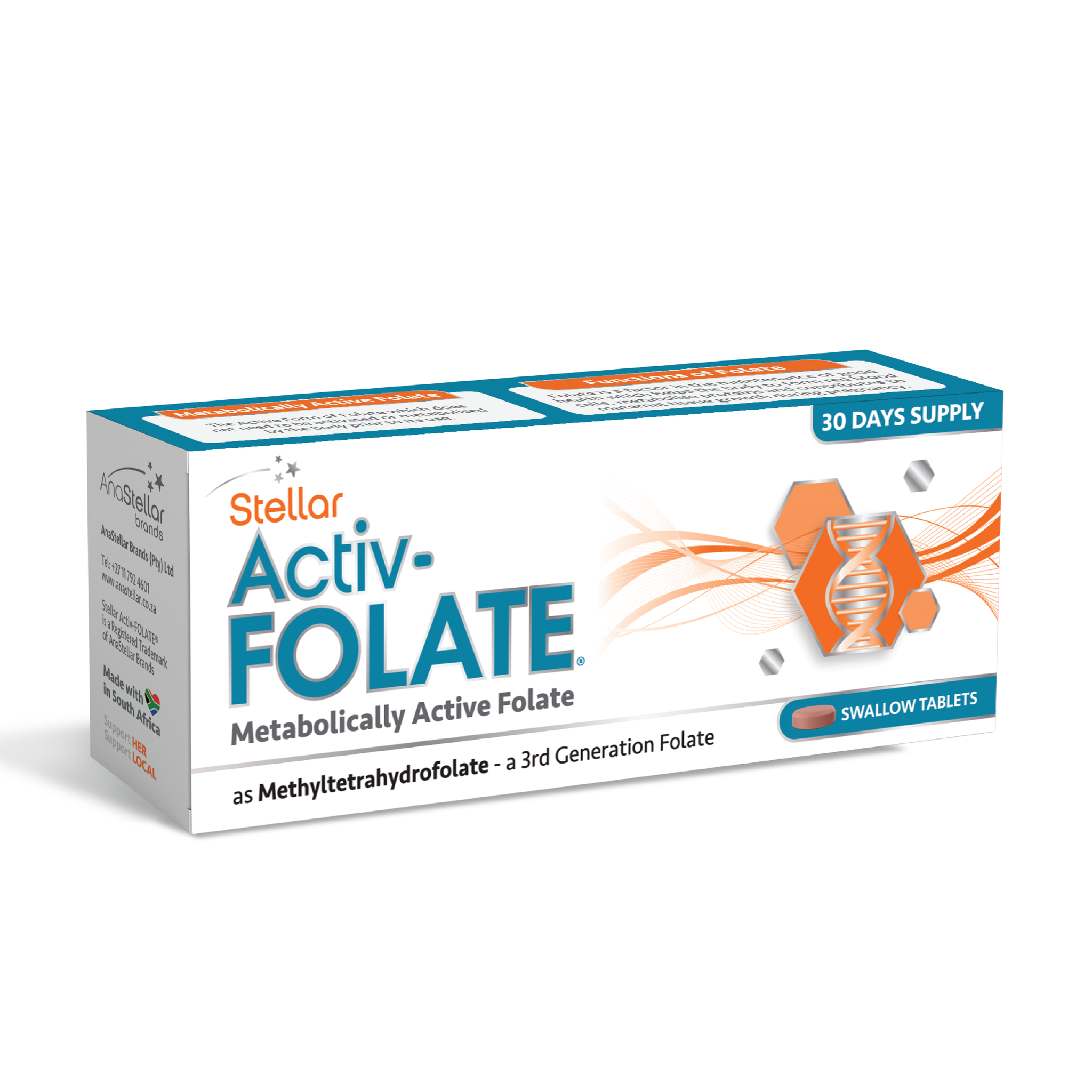 AnaStellar Stellar Activ-FOLATE | 5-MTHF Which is | 30 Tablets from ...