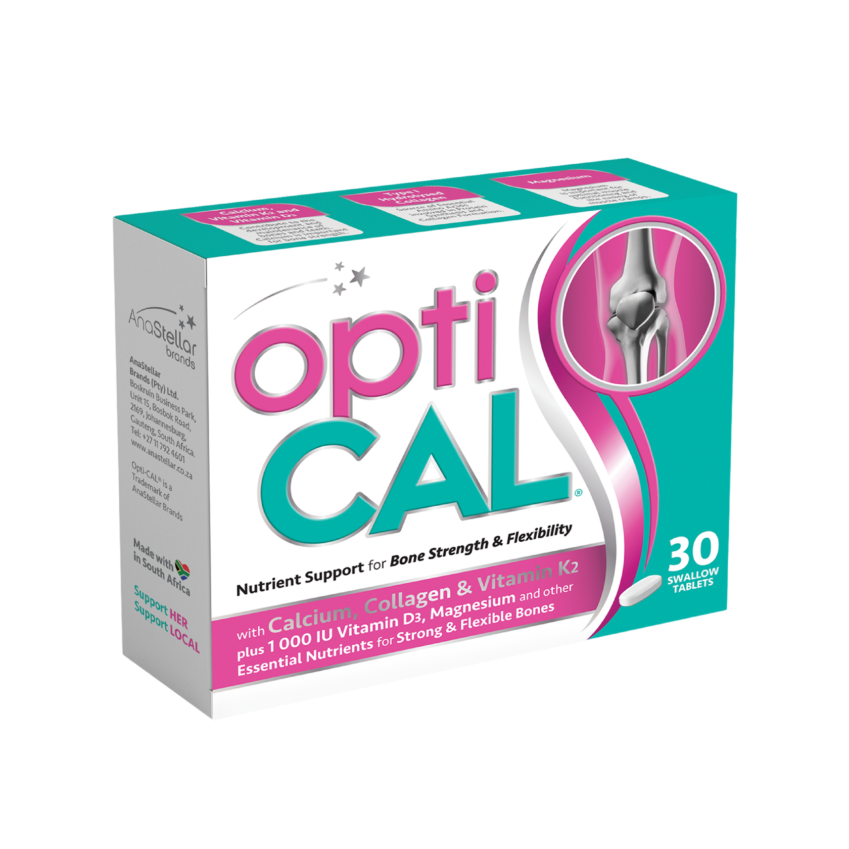Opti-CAL 30 Tablets from AnaStellar | VitaGene