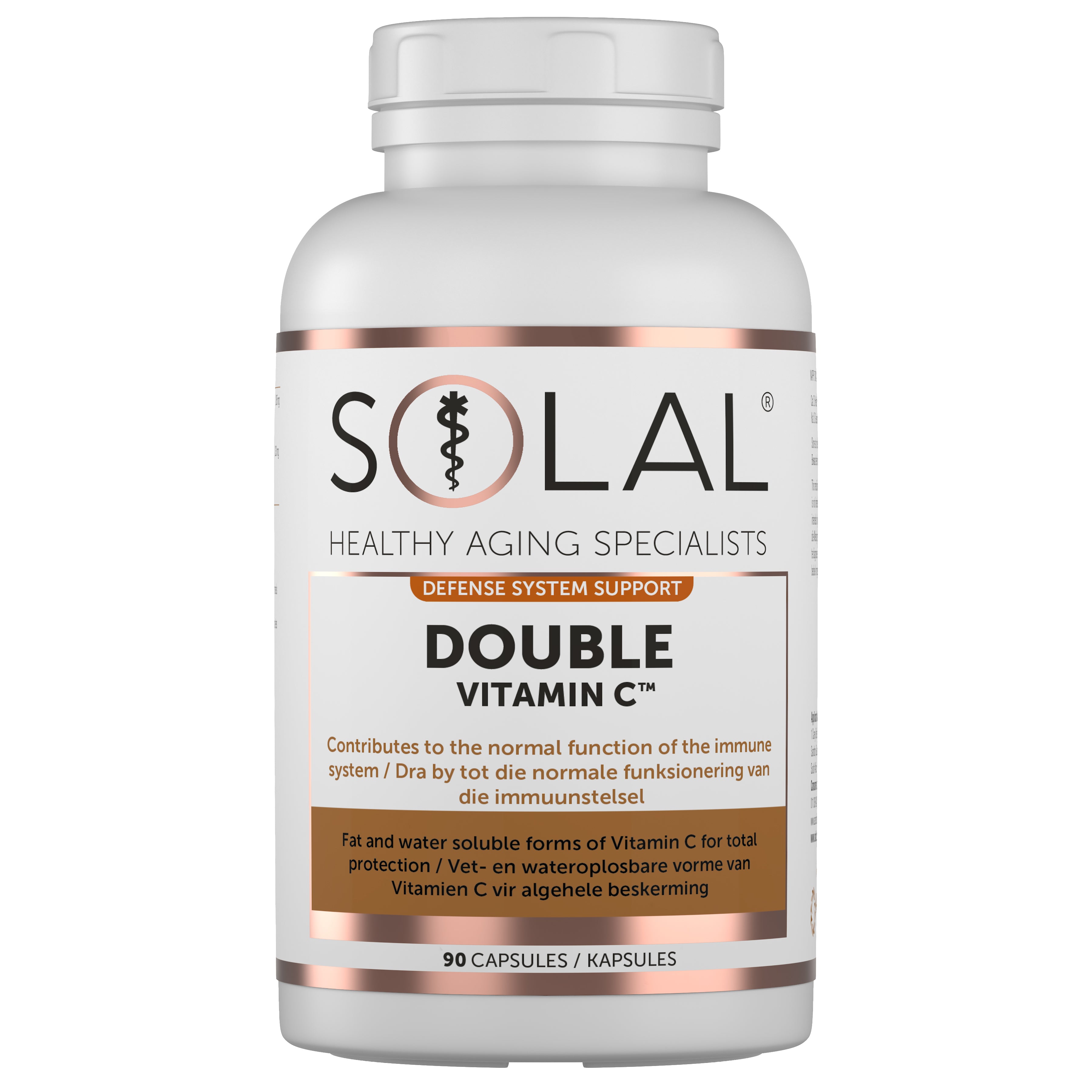 SOLAL® Double Vitamin C | Immune Support & Cell Protection | 90 ...