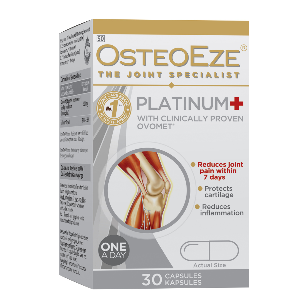OsteoEze Platinum Plus | Reduces Joint Pain Within 7 Days | 30 Capsules ...